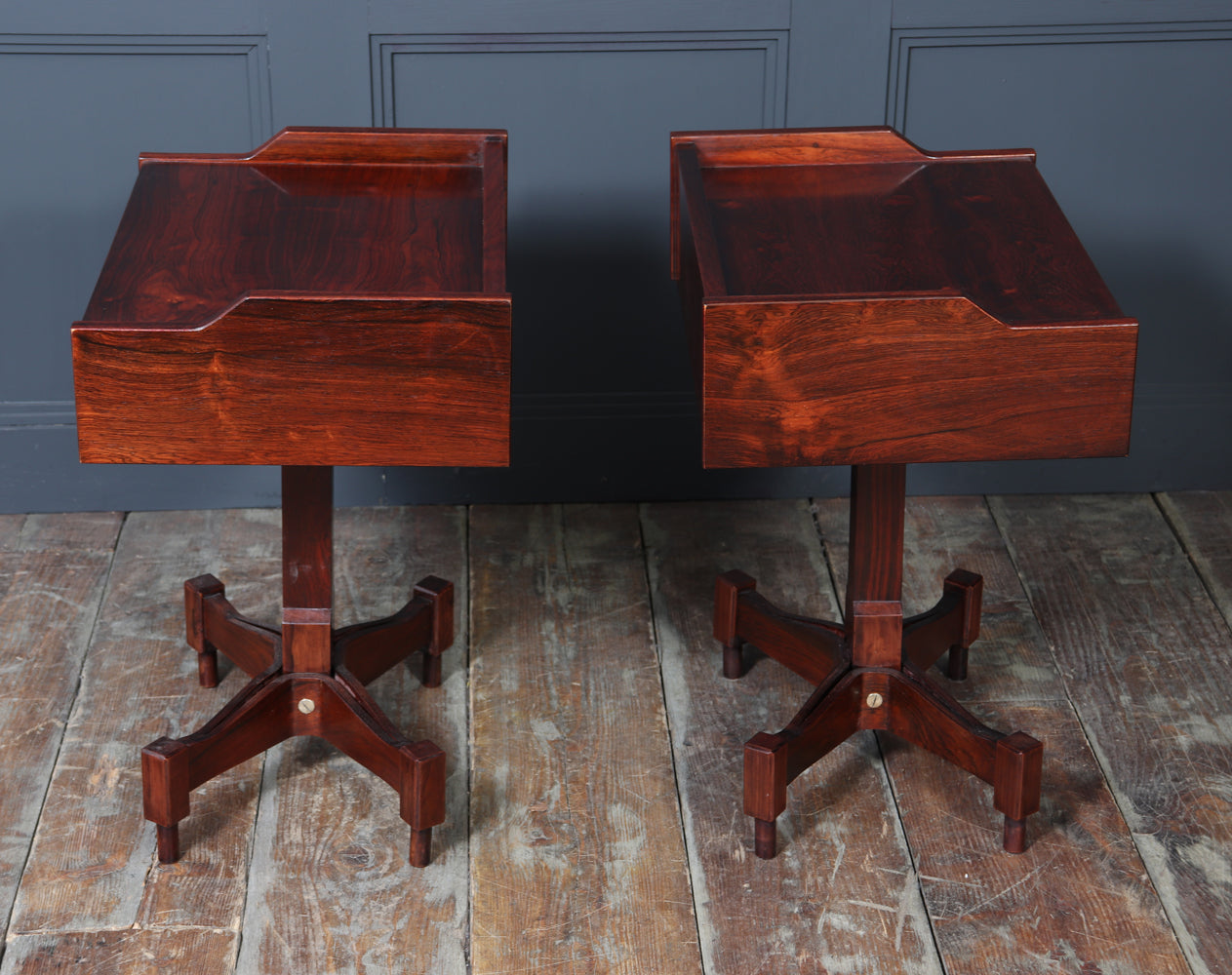 Pair of Mid Century Italian Bedside Tables by Sormani – The Furniture Rooms