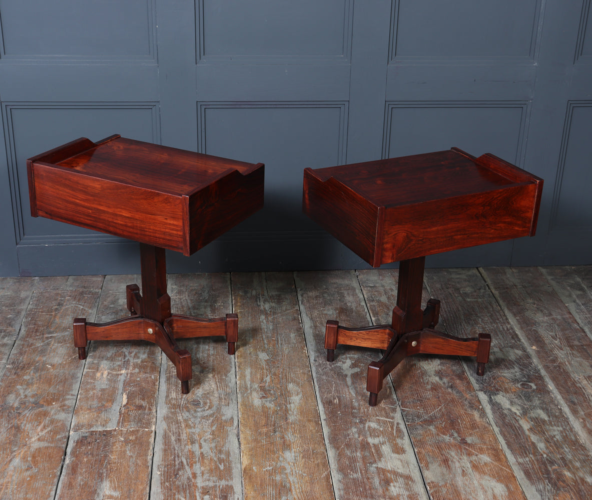 Pair of Mid Century Italian Bedside Tables by Sormani – The Furniture Rooms