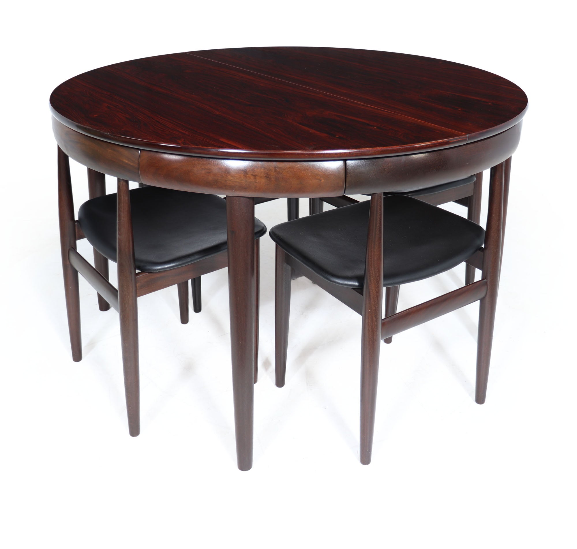 Danish Modern Table and Chairs by Frem Rojle – The Furniture Rooms
